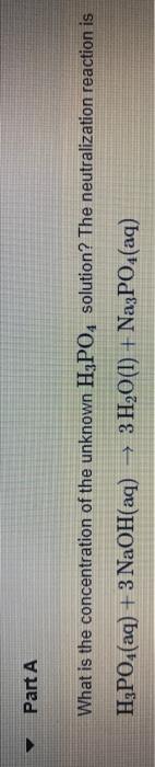 Solved A 27.00 mL sample of an unknown H3PO4 solution is | Chegg.com