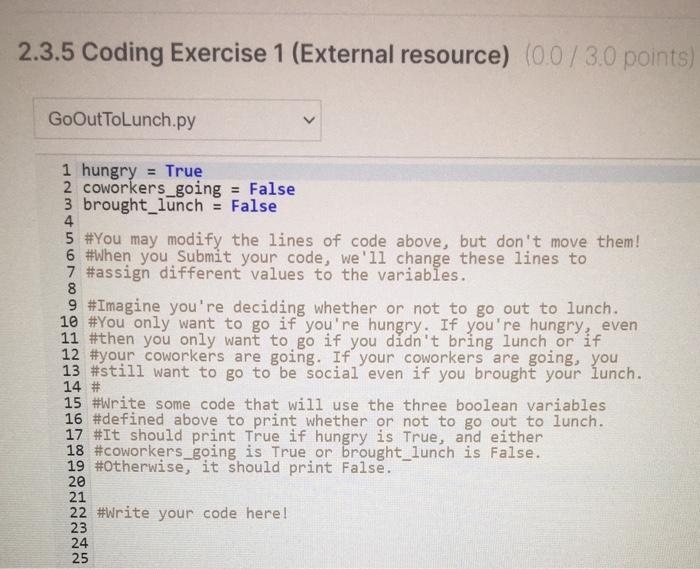 Solved 233 Coding Exercise 3 External Resource 0030 6659