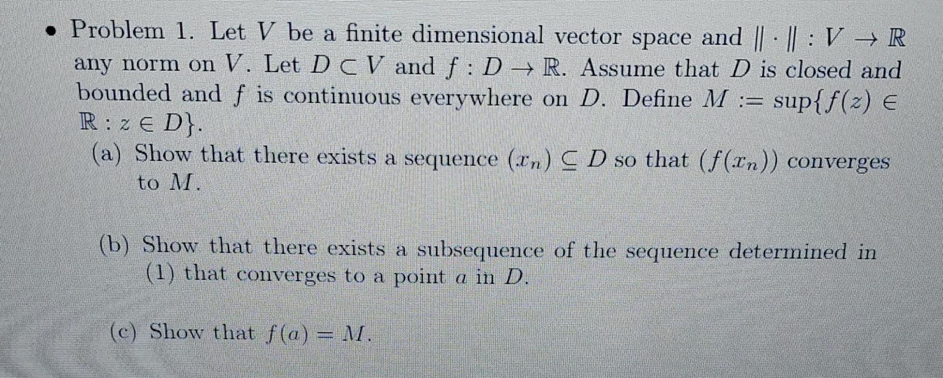 Solved • Problem 1. Let V be a finite dimensional vector | Chegg.com