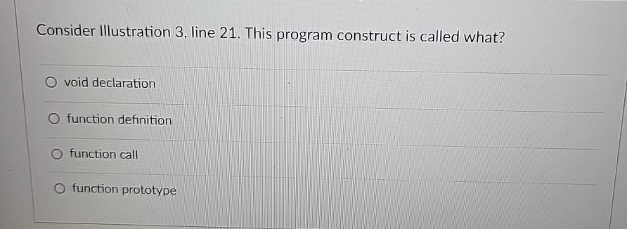 Solved Consider Illustration 3 , ﻿line 21 . ﻿This program | Chegg.com