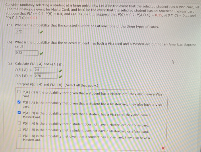 Solved Consider randomly selecting a student at a large | Chegg.com