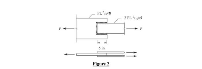 Solved Problem 2. A tension member splice is made with | Chegg.com