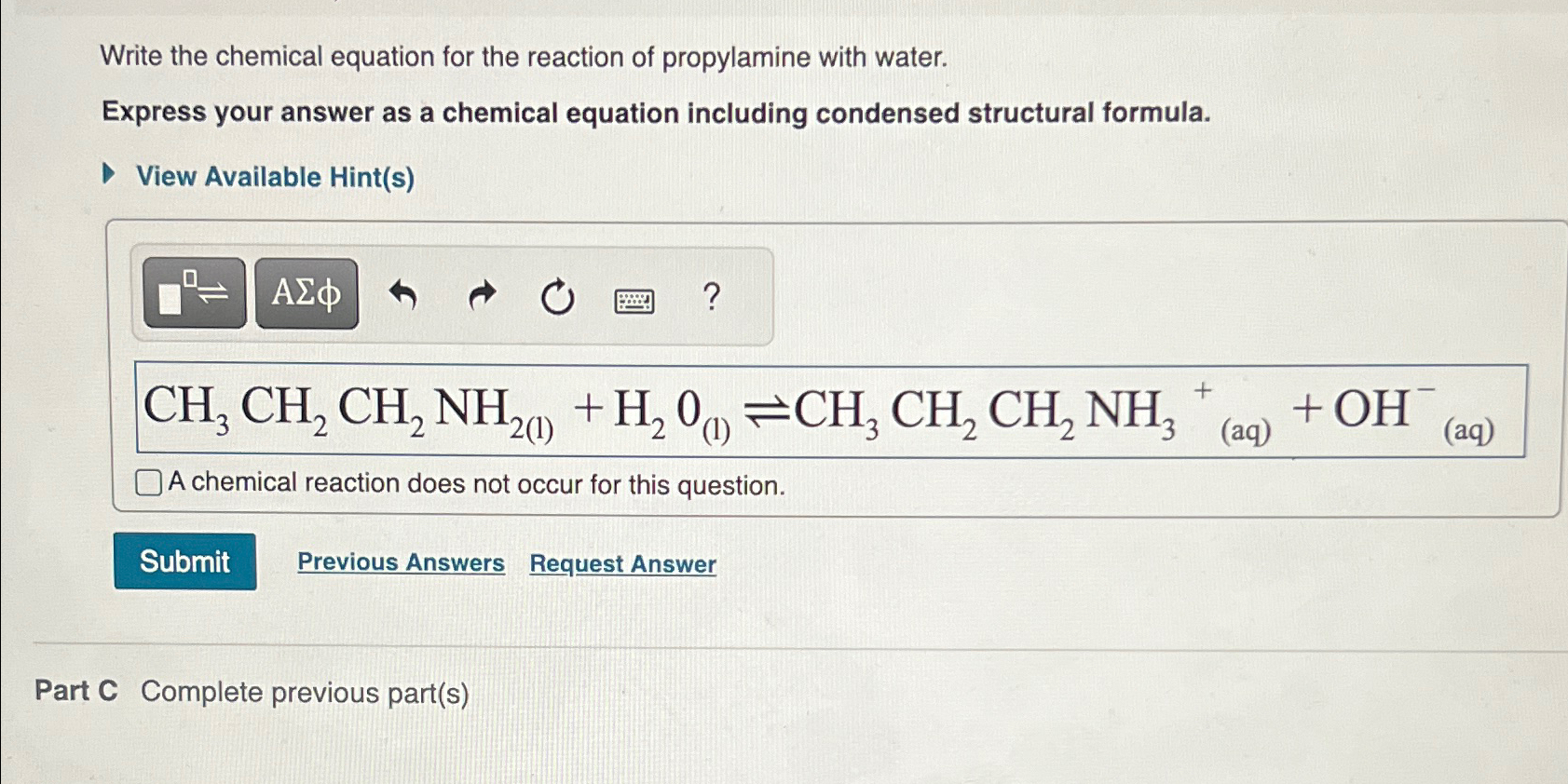 Solved Write the chemical equation for the reaction of | Chegg.com