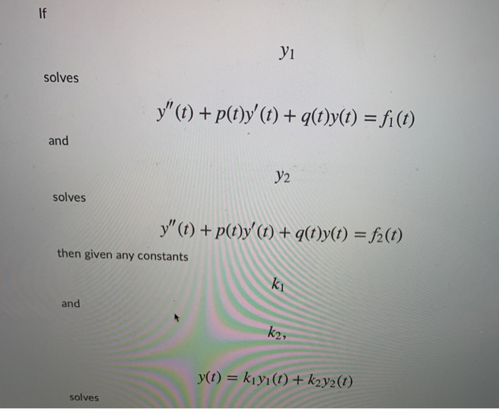 Solved Which of the following is an ansatz for the solution | Chegg.com