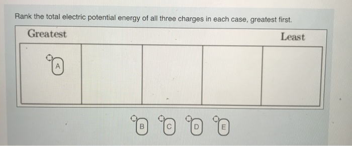 In each case below, three point particles are | Chegg.com