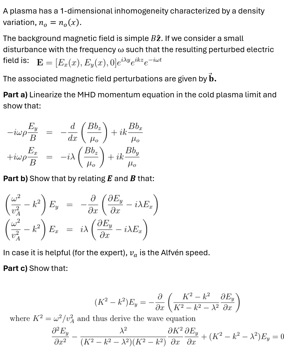 Solved Part c) ﻿Show | Chegg.com