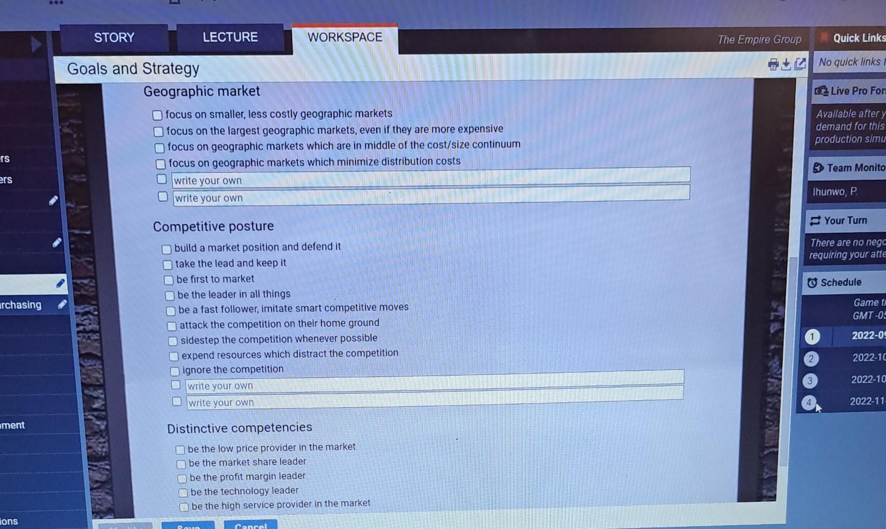 arget Segments Mission statement \begin{tabular}{l} | Chegg.com