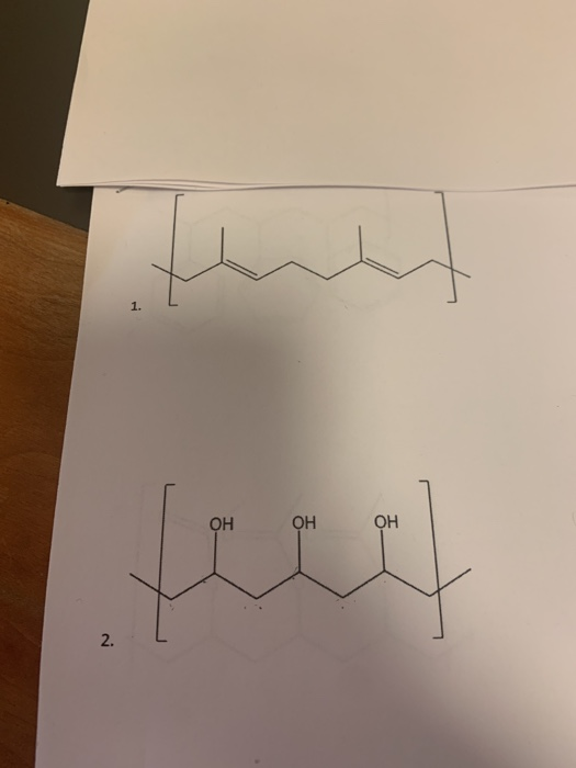 Solved draw the monomer(s) for each polymer shown. Determine | Chegg.com