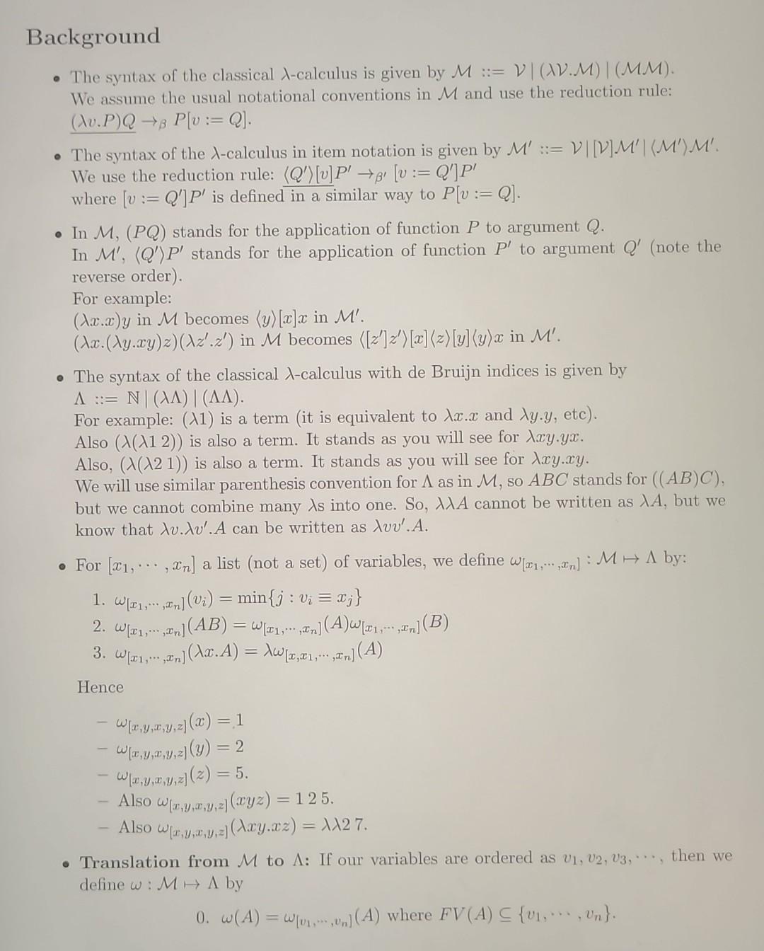 Solved - The syntax of the classical λ-calculus is given by | Chegg.com