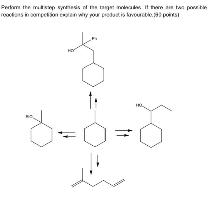 Solved Perform the multistep synthesis of the target | Chegg.com