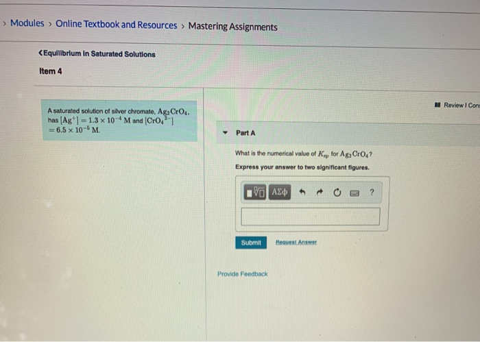 Solved Modules > Online Textbook and Resources > Mastering | Chegg.com