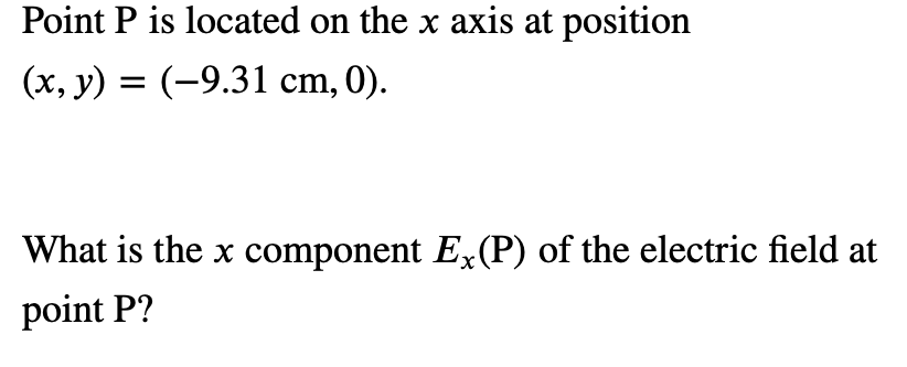 Solved Point P is ﻿located on ﻿the x ﻿axis at | Chegg.com