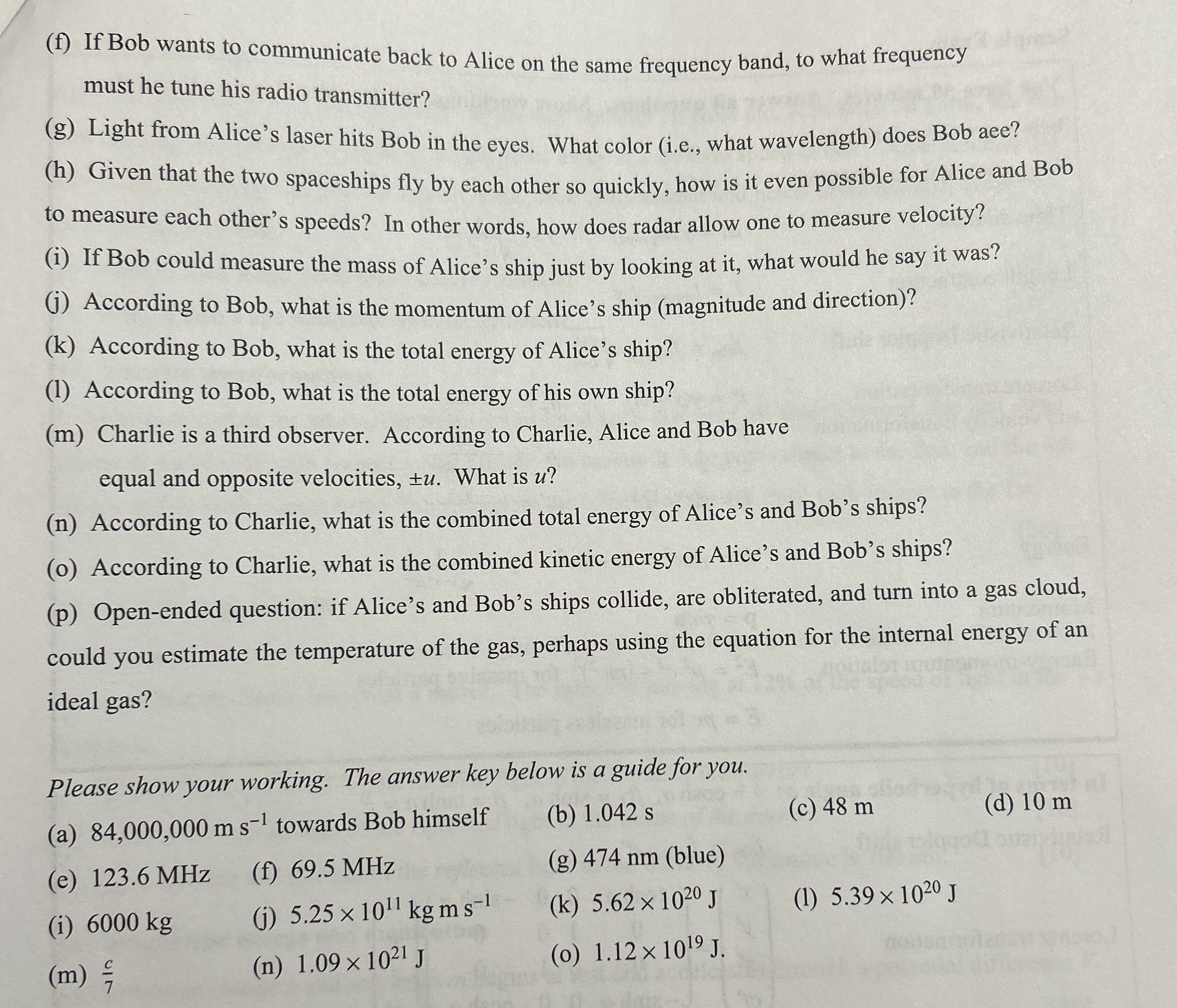 Solved Chapter 5 ﻿comprehensive review[50]Alice and Bob are | Chegg.com