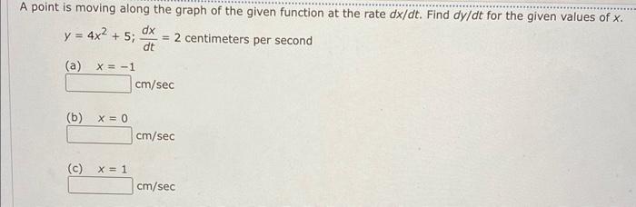 Solved eight point is moving along the graph of the given a | Chegg.com