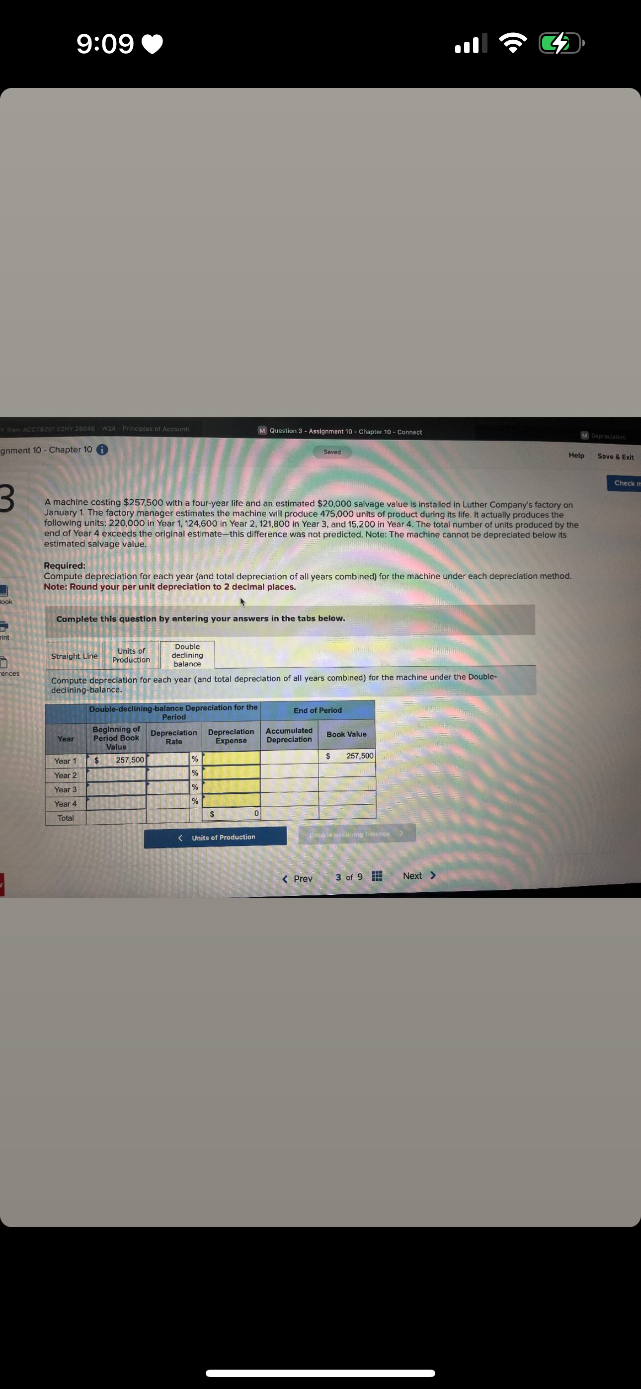 Solved 9:09.11 (Uestion 3 - ﻿Assignment 10 - ﻿Chapter 10 - | Chegg.com