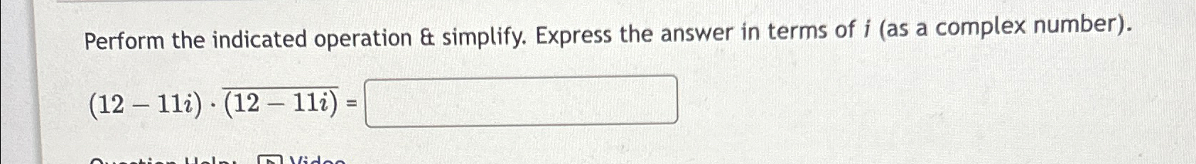 Solved Perform the indicated operation & simplify. Express | Chegg.com