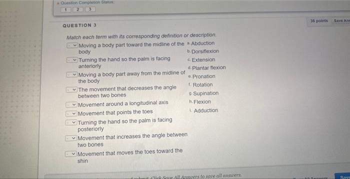 Solved Match each term with its corresponding definition or | Chegg.com