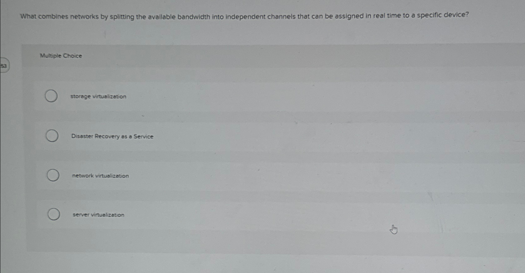 Solved What combines networks by splitting the available | Chegg.com