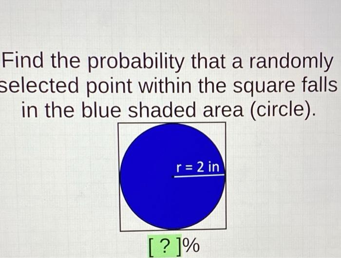 Solved Find the probability that a randomly selected point | Chegg.com