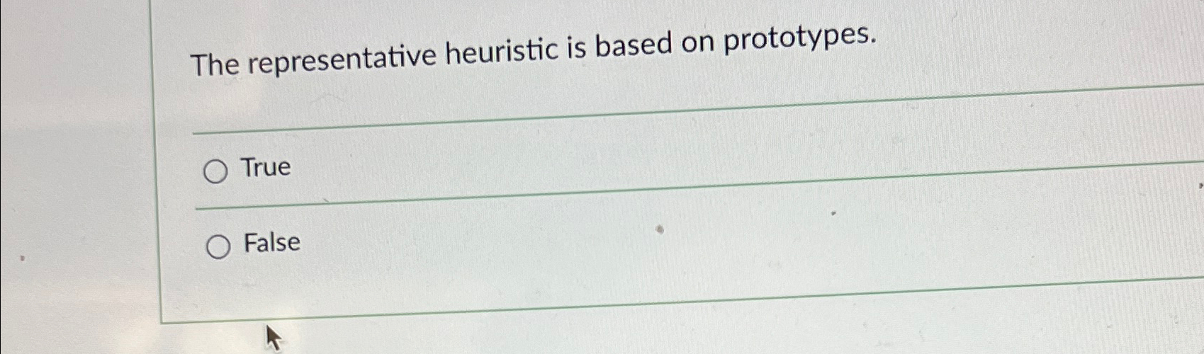 Solved The representative heuristic is based on | Chegg.com
