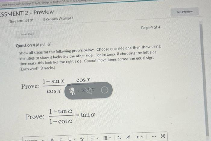 Solved Question 4 ( 6 points) Show all steps for the | Chegg.com