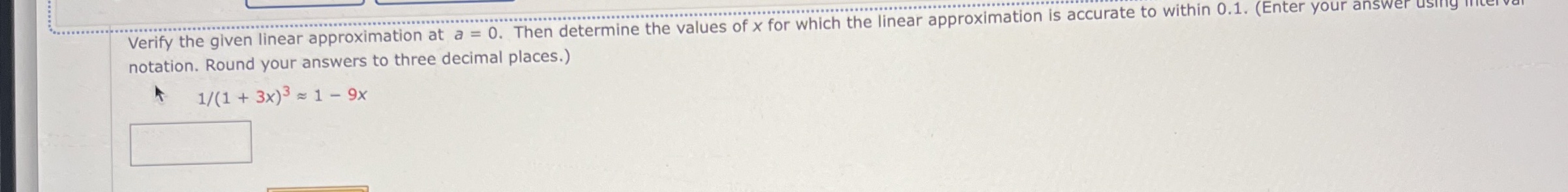 Solved Verify The Given Linear Approximation At A 0 ﻿then