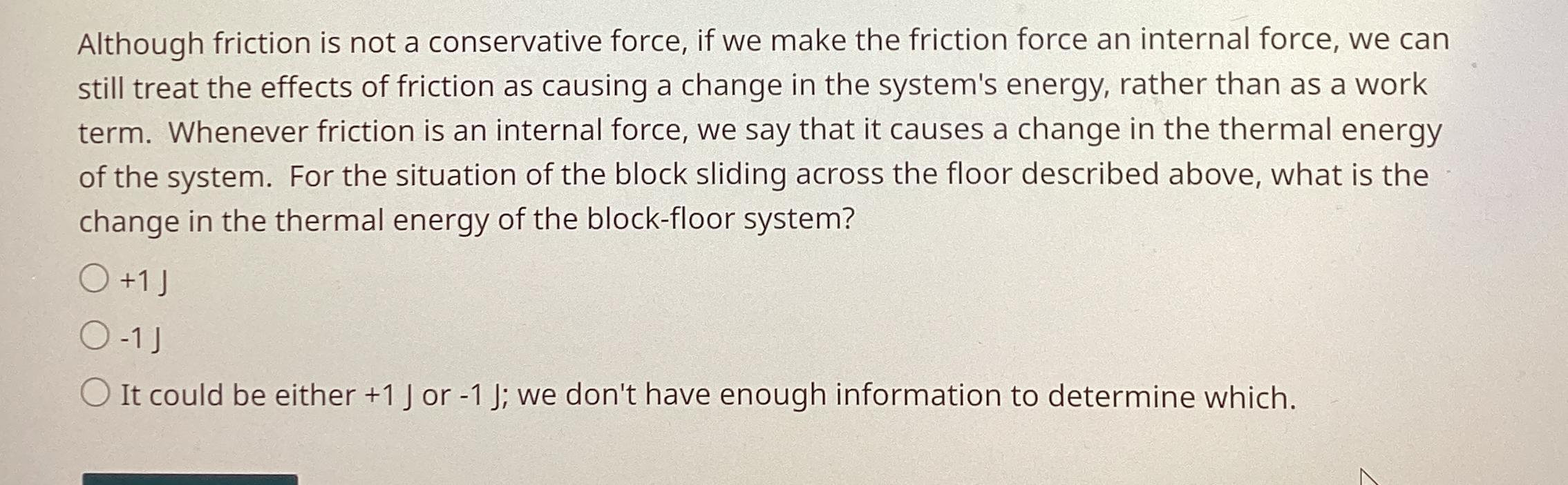 Solved Although friction is not a conservative force, if we | Chegg.com