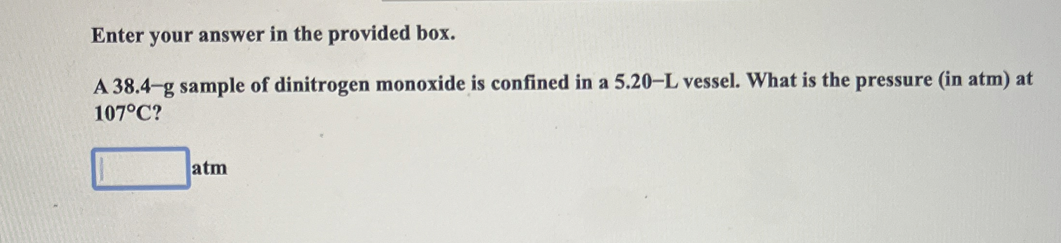 Solved Enter your answer in the provided box.A 38.4-g sample | Chegg.com