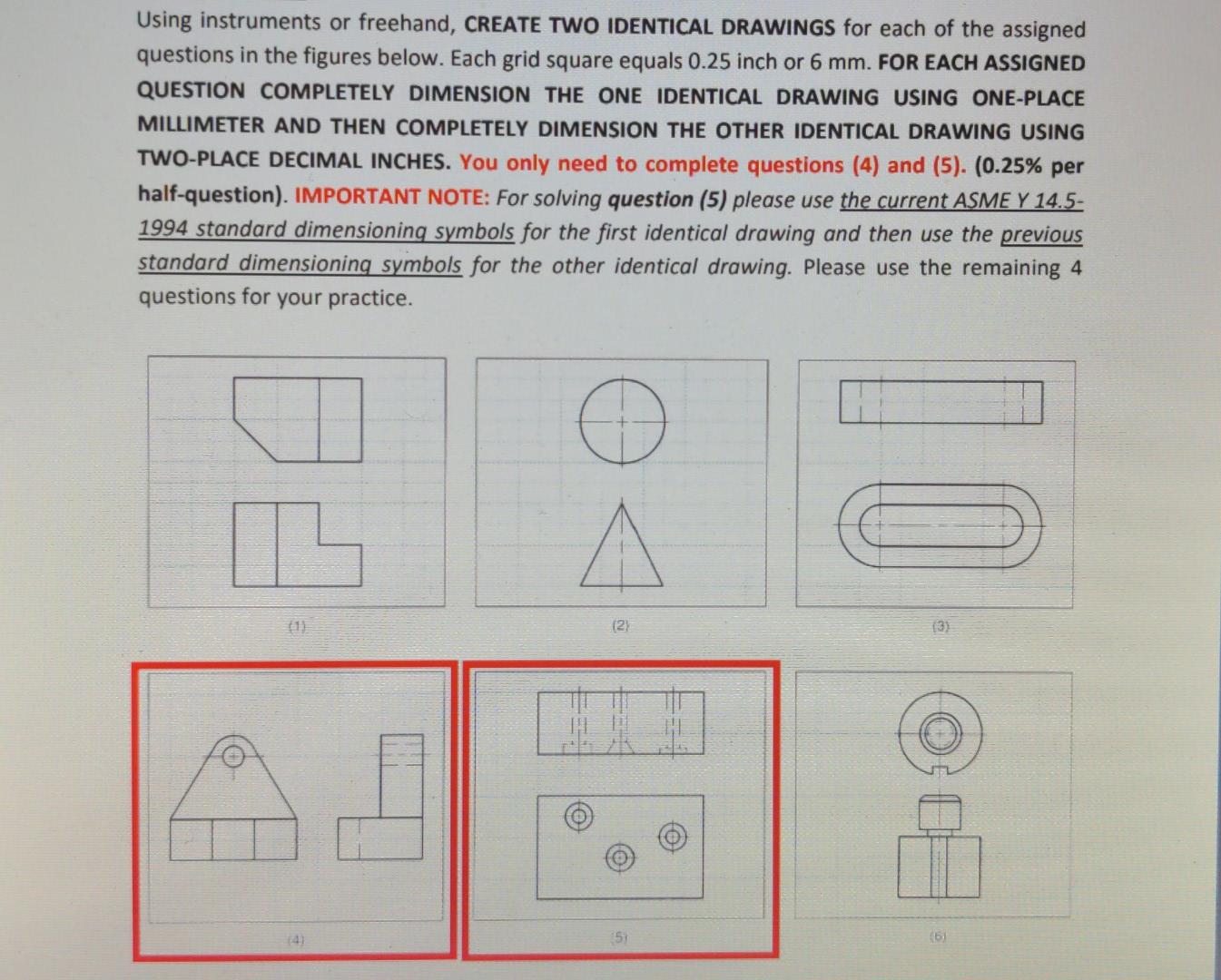 Solved Using instruments or freehand, CREATE TWO IDENTICAL | Chegg.com