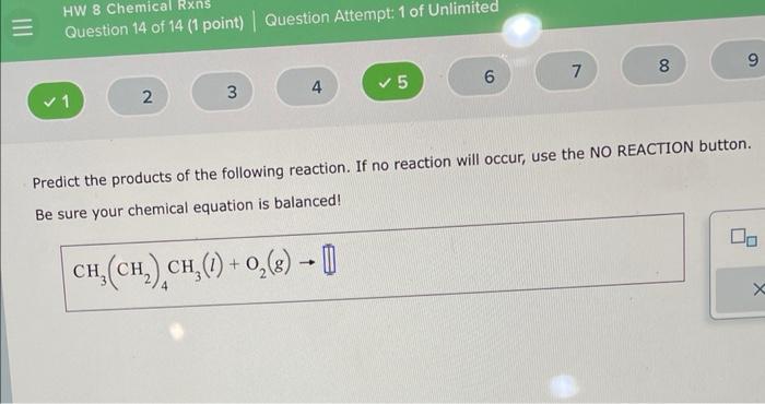 Solved Predict the products of the following reaction. If no | Chegg.com
