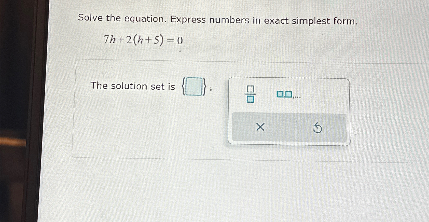 Solved Solve the equation. Express numbers in exact simplest | Chegg.com