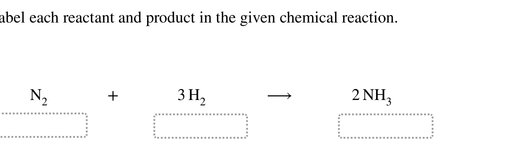 Solved abel each reactant and product in the given chemical | Chegg.com