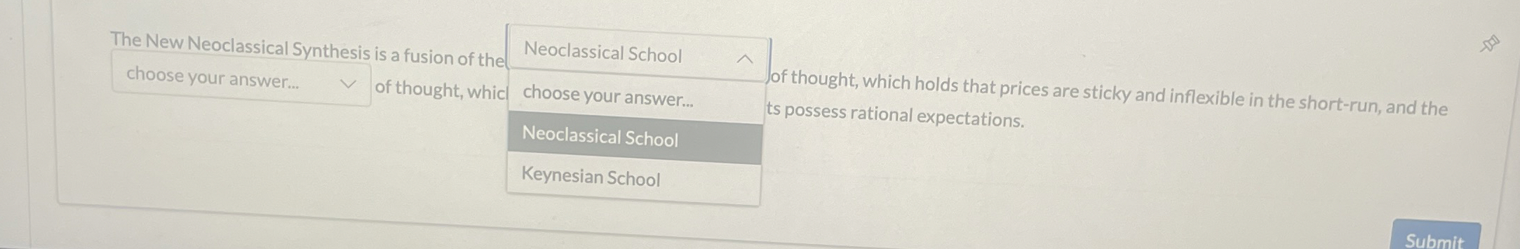 Solved The New Neoclassical Synthesis is a fusion of | Chegg.com