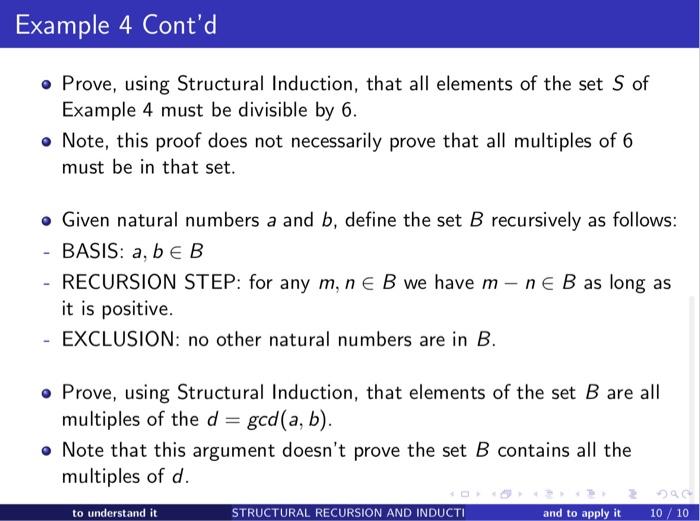 Read the document on Structural Induction (posted in | Chegg.com