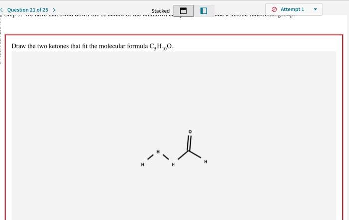 Solved Draw the two ketones that fit the molecular formula | Chegg.com