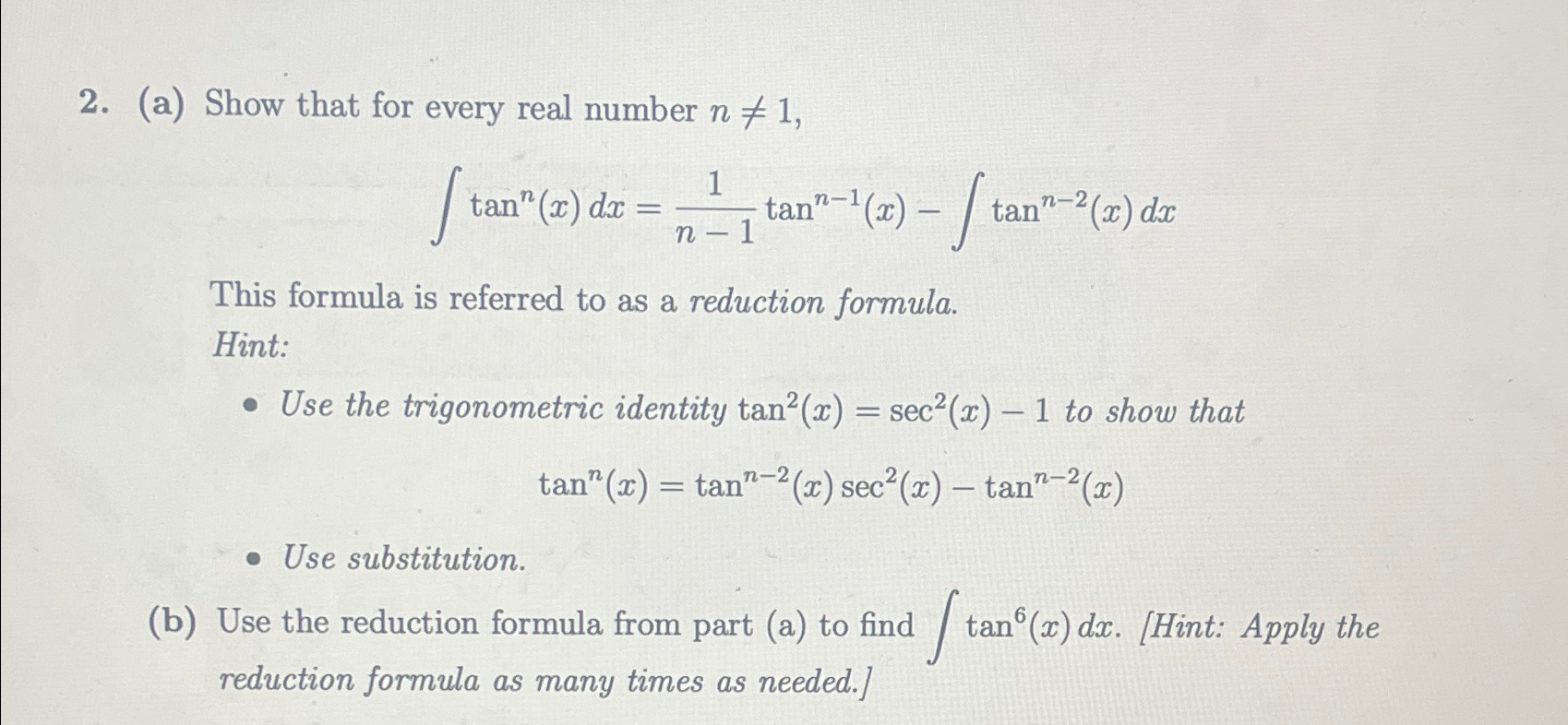 Solved (a) ﻿Show that for every real number | Chegg.com