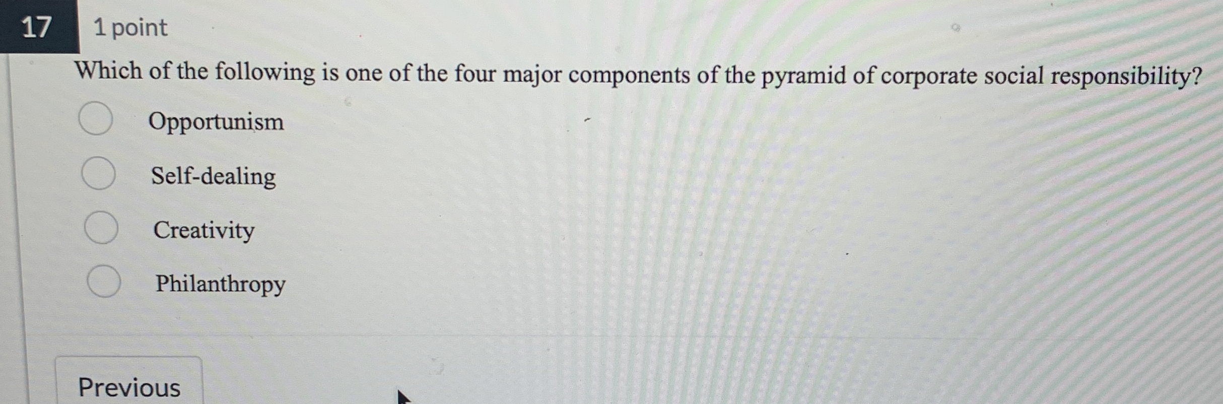 Solved 171 ﻿pointWhich of the following is one of the four | Chegg.com