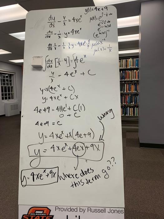 Solved Initial Value Problem For Linear First Order