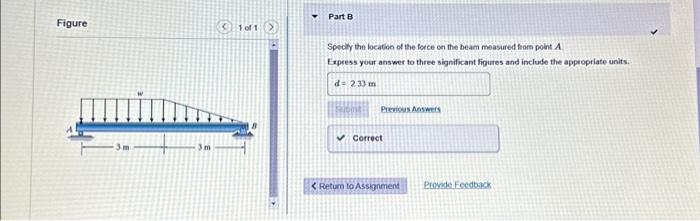 Solved Replace the loading shown in (Egure 1) by a single | Chegg.com