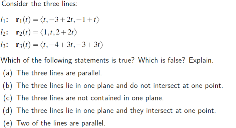Solved Consider the three | Chegg.com