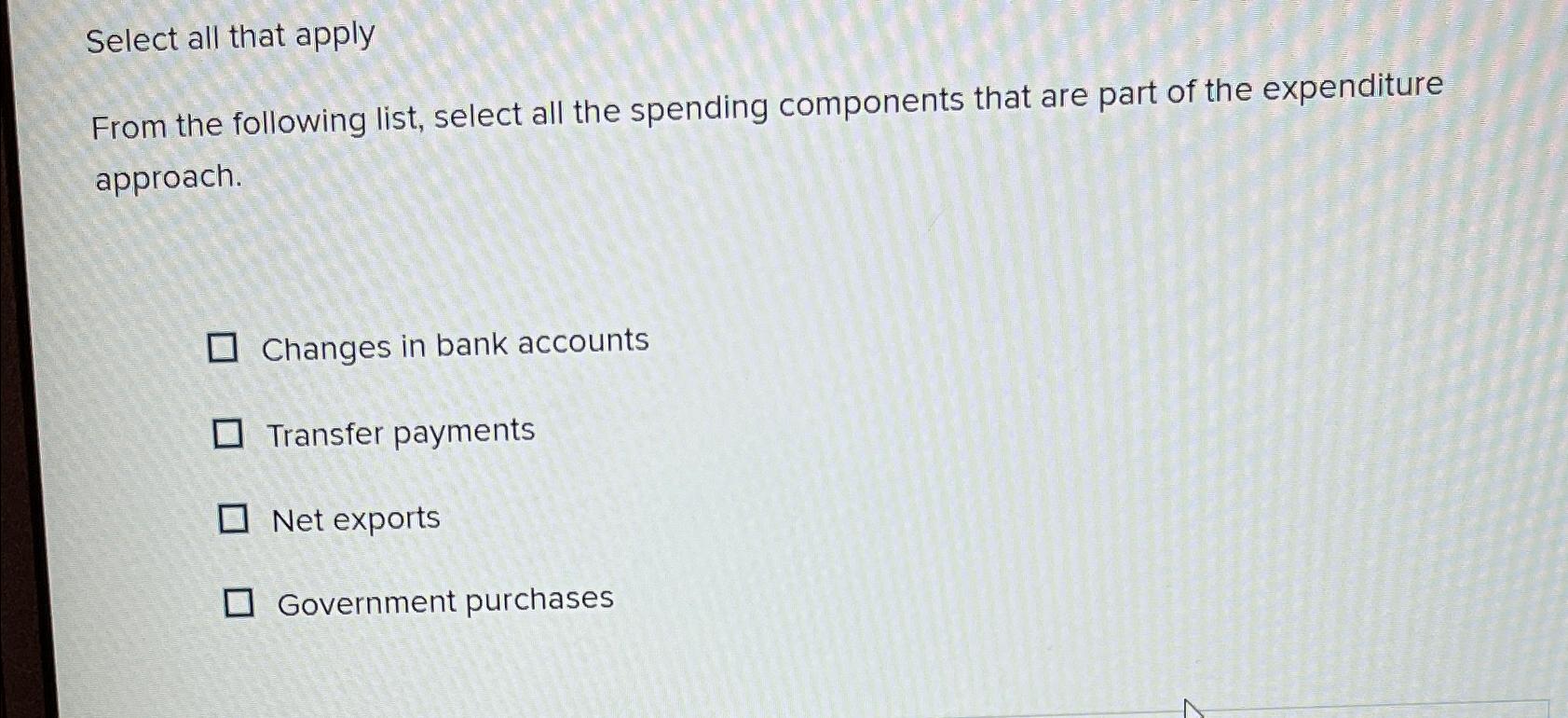 Solved Select all that applyFrom the following list, select | Chegg.com