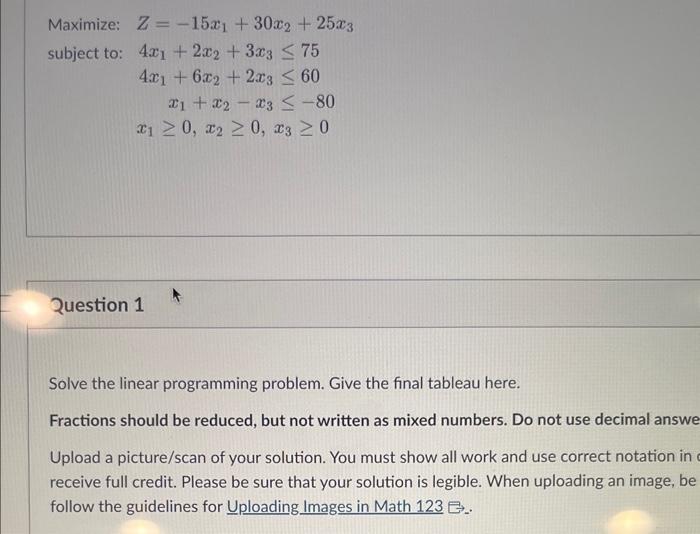 Solved Maximize: subject to: | Chegg.com