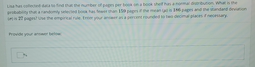 Solved Lisa has collected data to find that the number of | Chegg.com