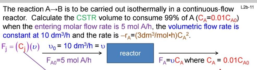 [Solved]: The reaction ( A rightarrow B ) is to