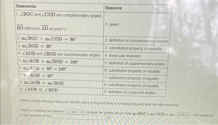 Solved what is the last step missing in the proof is it | Chegg.com