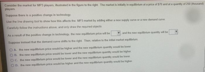 Solved Consider the market for MP3 players, illustrated in | Chegg.com