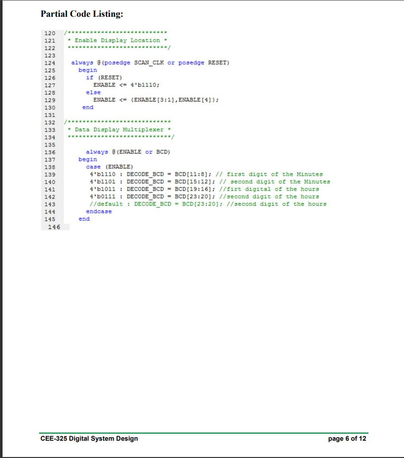 This lab is to design a 24-hour digital clock for | Chegg.com