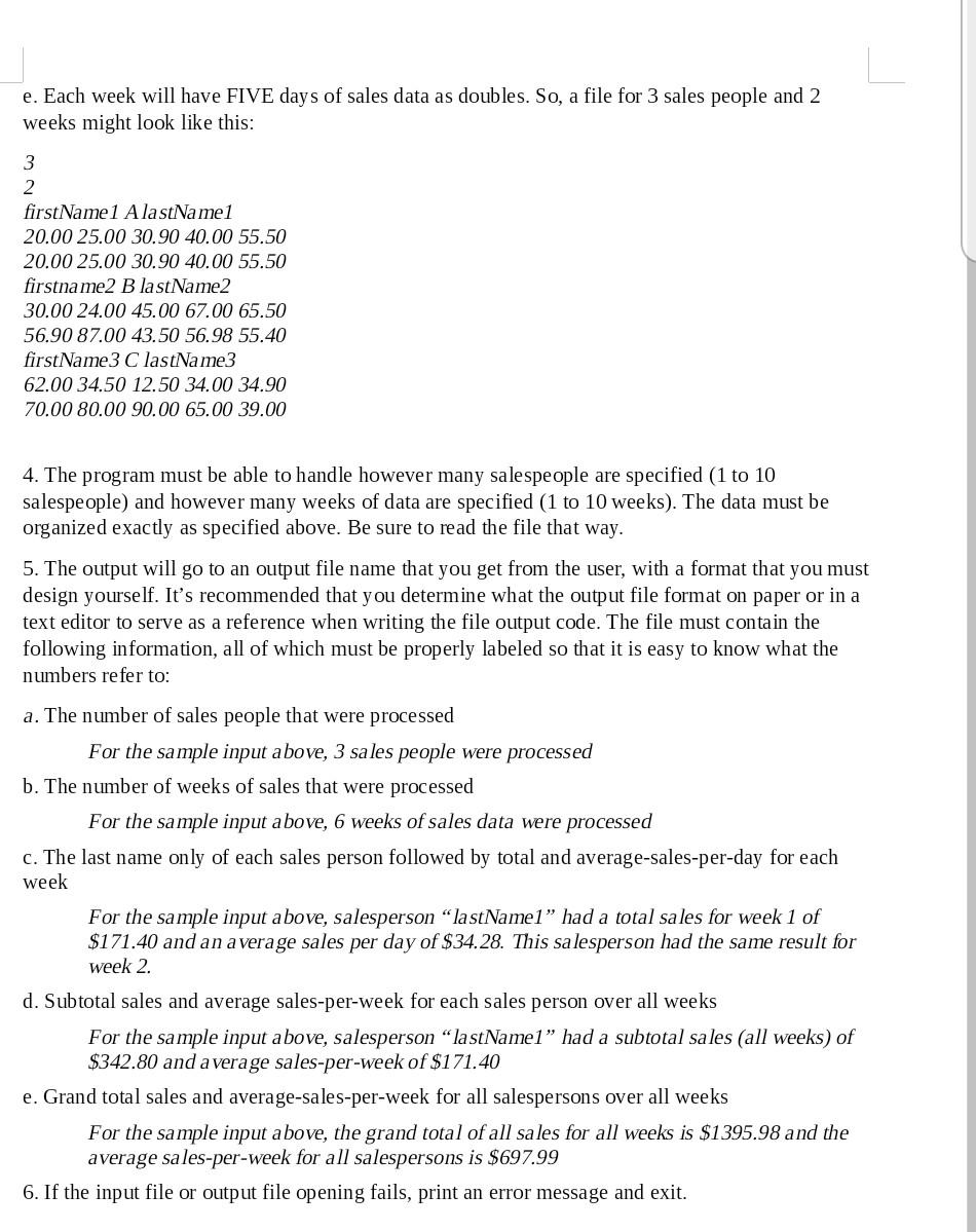 Solved Project Outcomes: . Develop a C++ application that: | Chegg.com
