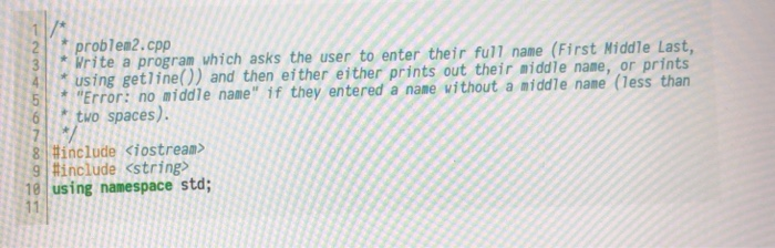 Solved problem2.cpp Write a program vhich asks the user to | Chegg.com