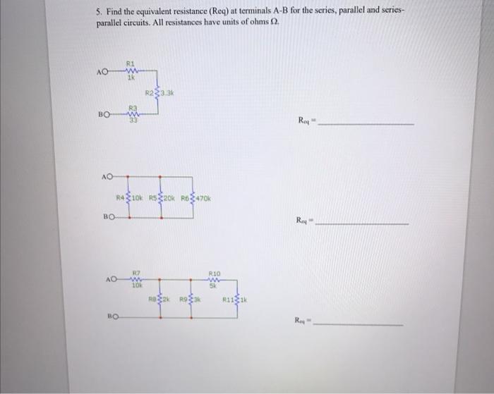 Solved 1 Determine Current Through And Voltage Across Each